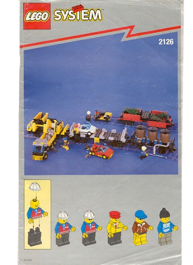 Lego® Eisenbahn Waggon 9V TRAIN 2126 SET Güterzug / ENGINE WAGON ZUG | eBay