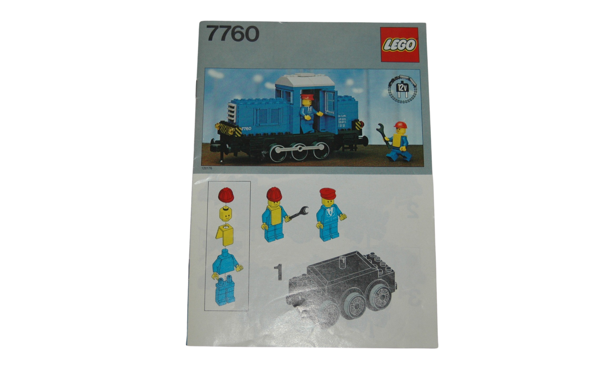 Lego® Eisenbahn TRAIN 7760 12V Bauanleitung BA Bauplan INSTRUCTIONS ZUG